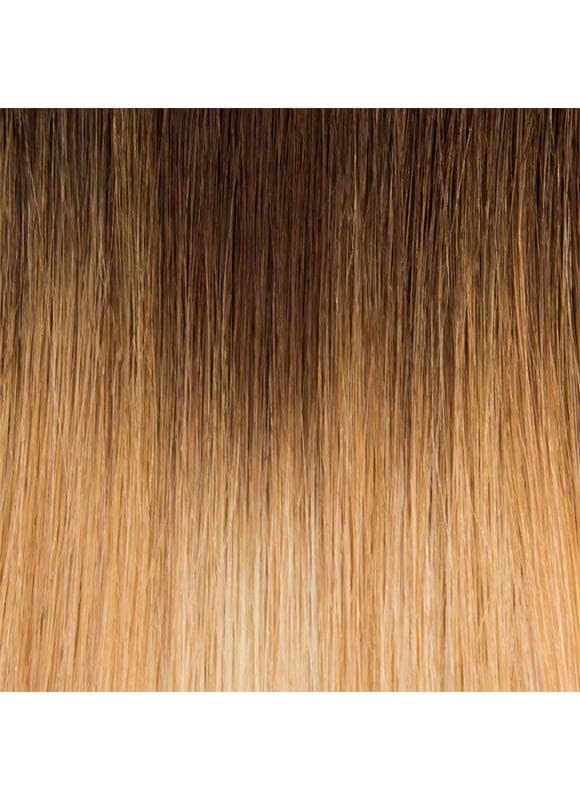 20 inch Remy Tape Hair Extensions Dark Brown to Honey Blonde & Light B